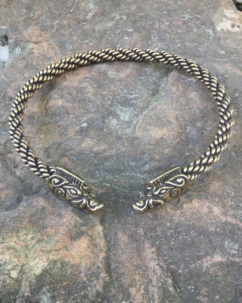 Boar Torc - Heavy Braid – Crafty Celts
