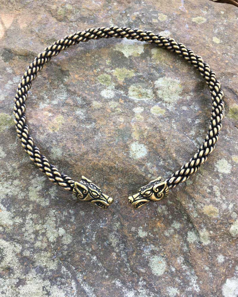 Wolf Torc - Medium Braid – Crafty Celts