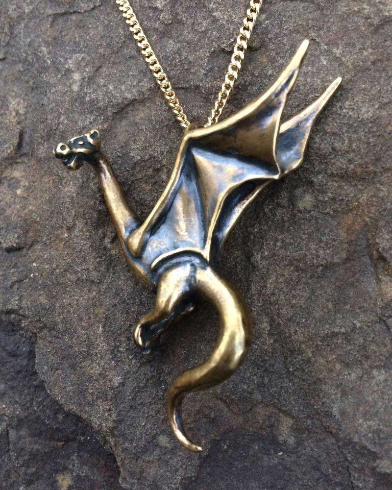 Perched Dragon Pendant – Crafty Celts