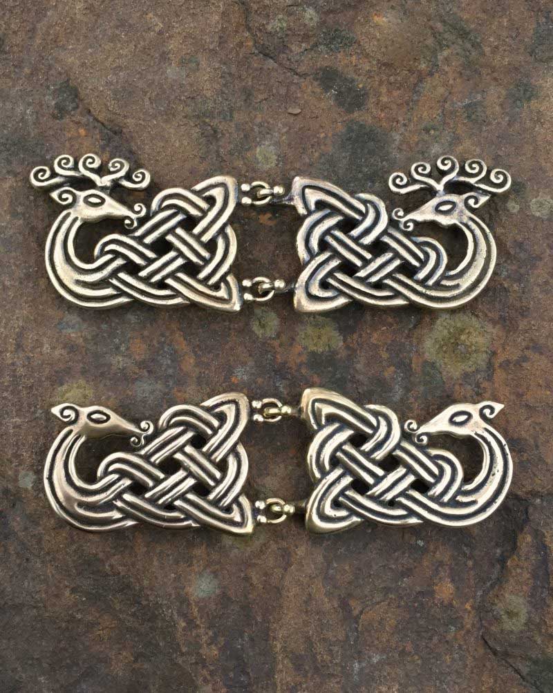 Stag & Doe Cloak Clasps – Crafty Celts