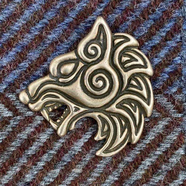 Wolf Head Pins – Crafty Celts